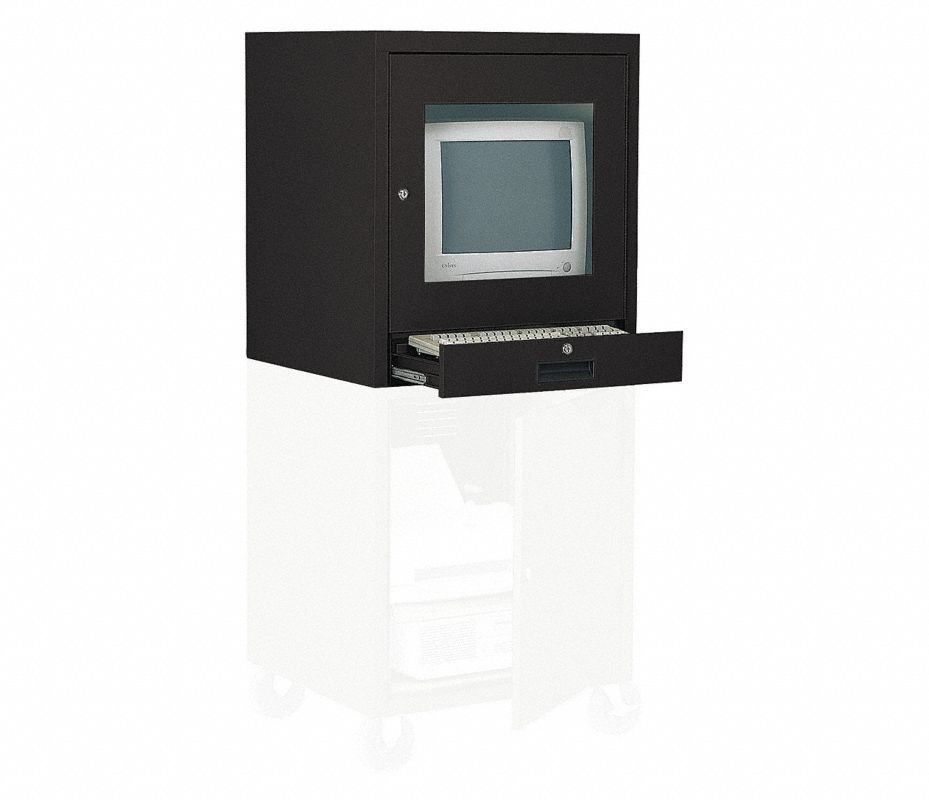 EDSAL Gabinete para Computadora de Escritorio, Negro, 24-1/2" x 22-1/2 ...