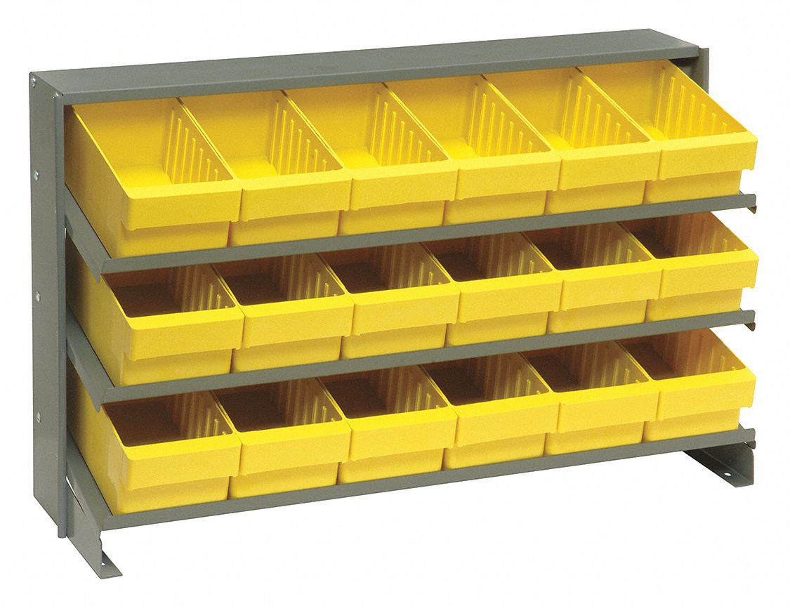 QUANTUM STORAGE SYSTEMS, 36 in x 12 in x 21 in, 1 Sided, Bench Pick ...