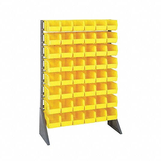 QUANTUM STORAGE SYSTEMS, 36 in x 54 in x 15 in, 1 Sided, Bin Rail Floor ...
