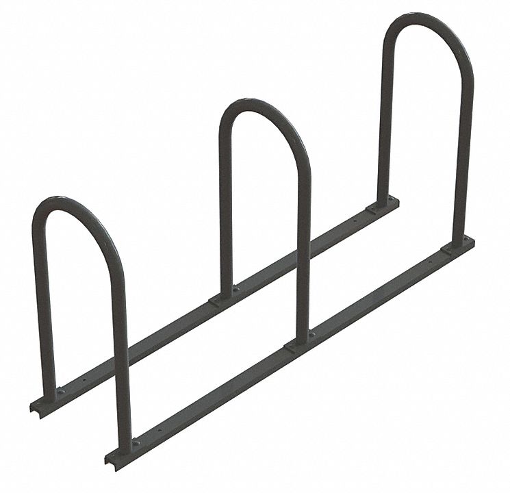 Extended U-Rack Rack, 6 Bikes, Bike Rack - 8WTA0|UT160-6-B - Grainger