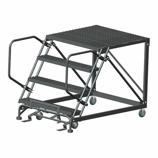 BALLYMORE Rolling Work Platform, Steel, Single Access Platform Style ... BALLYMORE Rolling Work Platform, Steel, Single Access Platform Style ...
