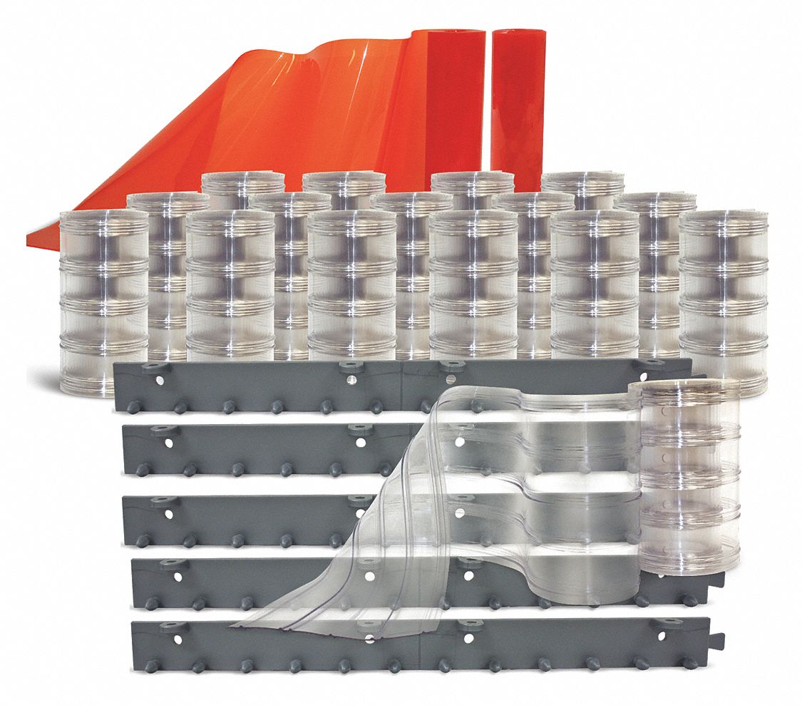 9 ft Opening Wd, 9 ft Opening Ht, Vinyl Strip Door - 8X394|455318 ...