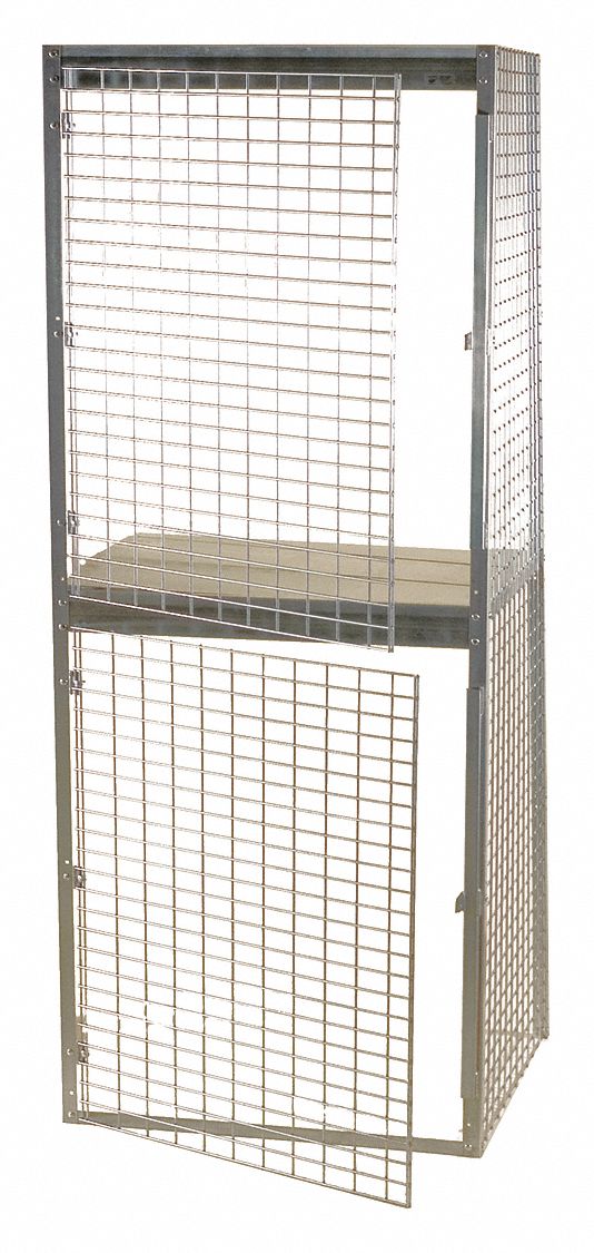 FOLDING GUARD, 36 in x 49 in x 93 in, 2 Tiers, Bulk Storage Locker Add ...