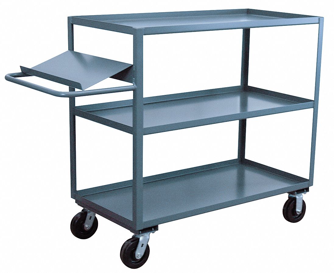 Order Picking Stock Cart, Load Capacity 3000 lb, Number of Shelves 3 ...