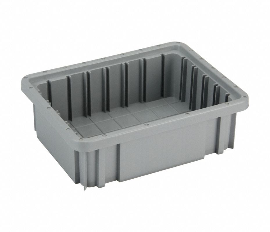 QUANTUM STORAGE SYSTEMS Caja Divisora,Gris,10-7/8" L Total - 8XCH2 ...