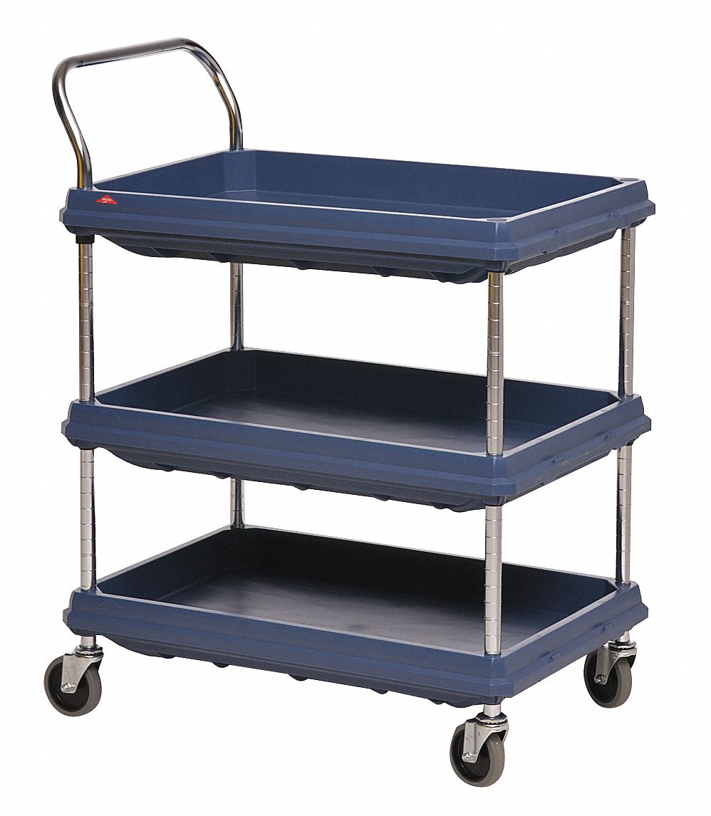 METRO, 400 lb Load Capacity, 33-3/4 in x 21-1/2 in, Utility Cart with ...