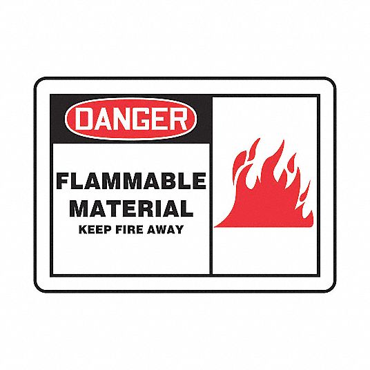 Danger Sign, Flammable Material Keep Fire Away, Header Danger ...