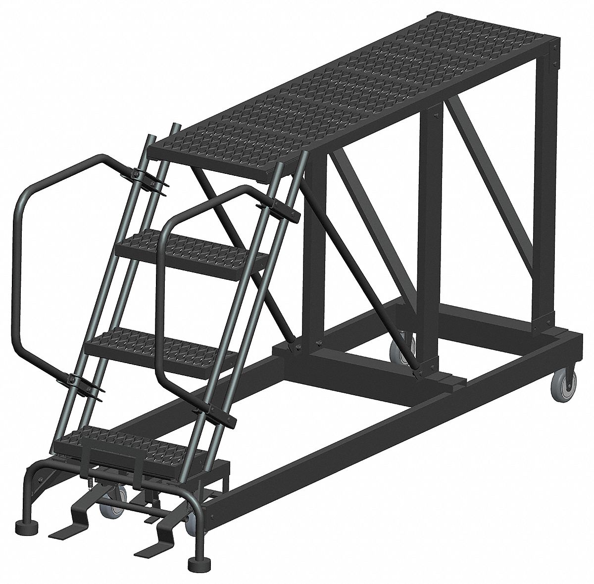 BALLYMORE, 3.3 ft Platform Ht - Max, 24 in x 60 in, Mobile Work ...