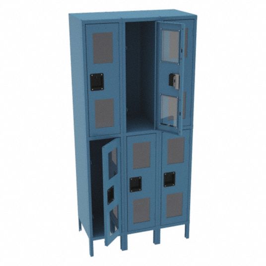 TENNSCO, 36 in x 18 in x 78 in, Clearview, Wardrobe Locker - 8XEJ7|CDL ...