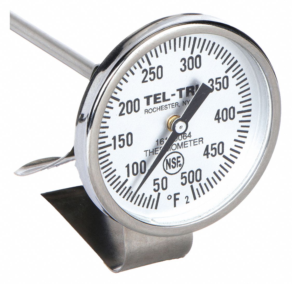 TEL-TRU, 50°F to 500°F, +/- 1% Accuracy, Laboratory Dial Thermometer ...