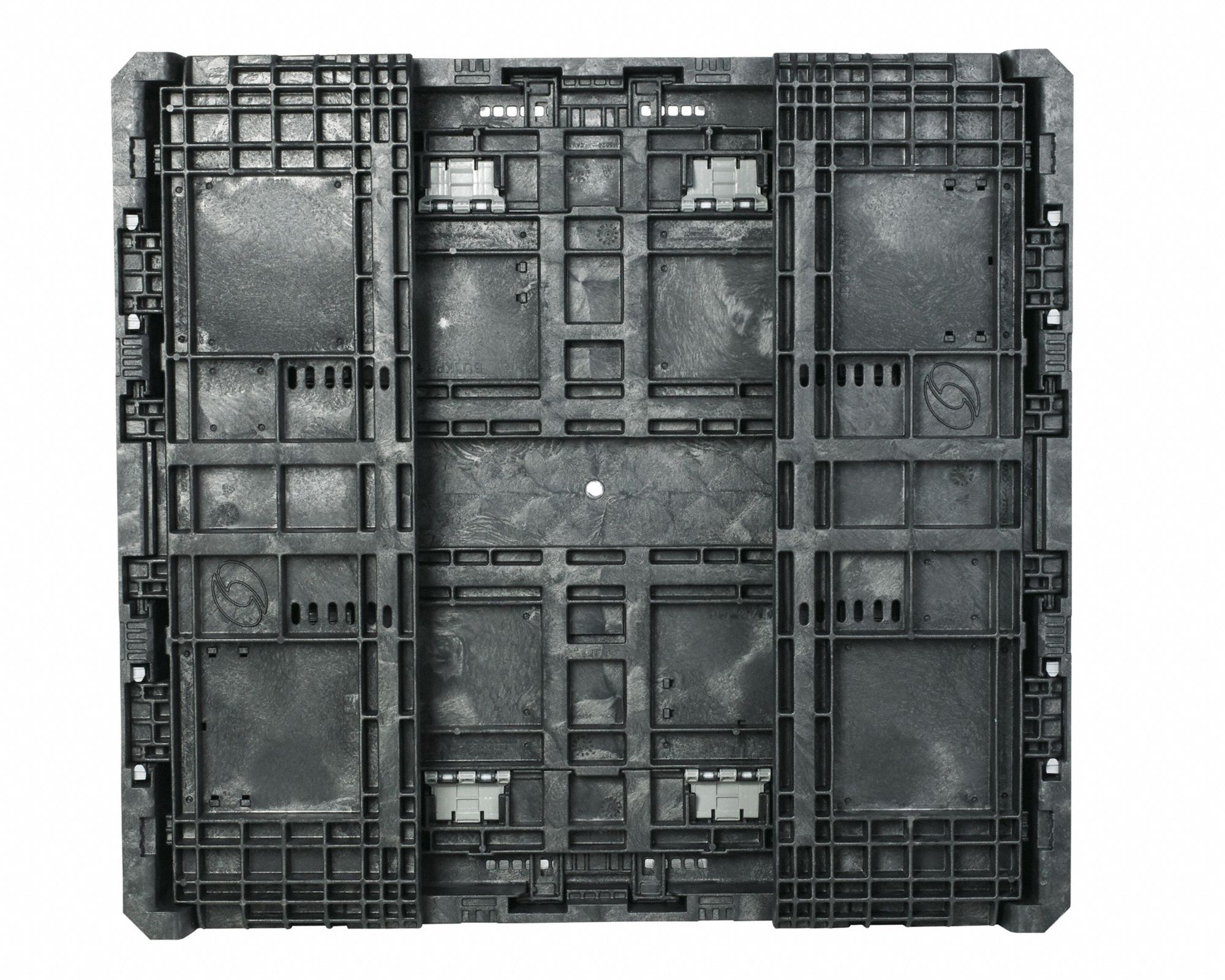 ORBIS Collapsible Bulk Container: 19.3 cu ft, 48 in x 45 in x 25 in, 4 ...