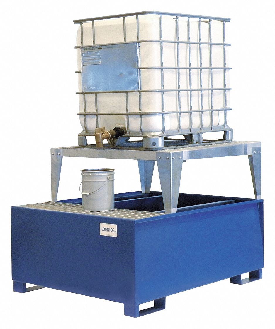 Denios 1 Ibc Totes 385 Gal Spill Capacity Gal Ibc Containment Unit 8y145k17 8003 Grainger