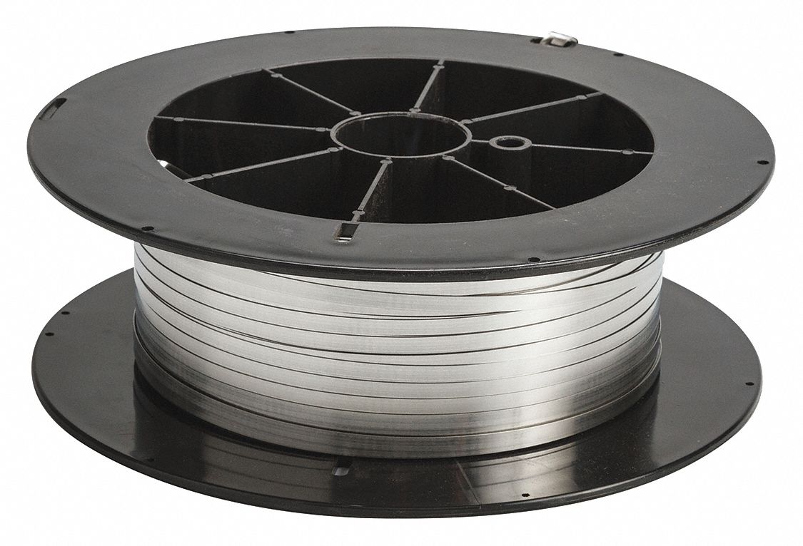 0.02 in Strapping Thick, 100 ft Strapping Lg, Stainless Steel Strapping ...