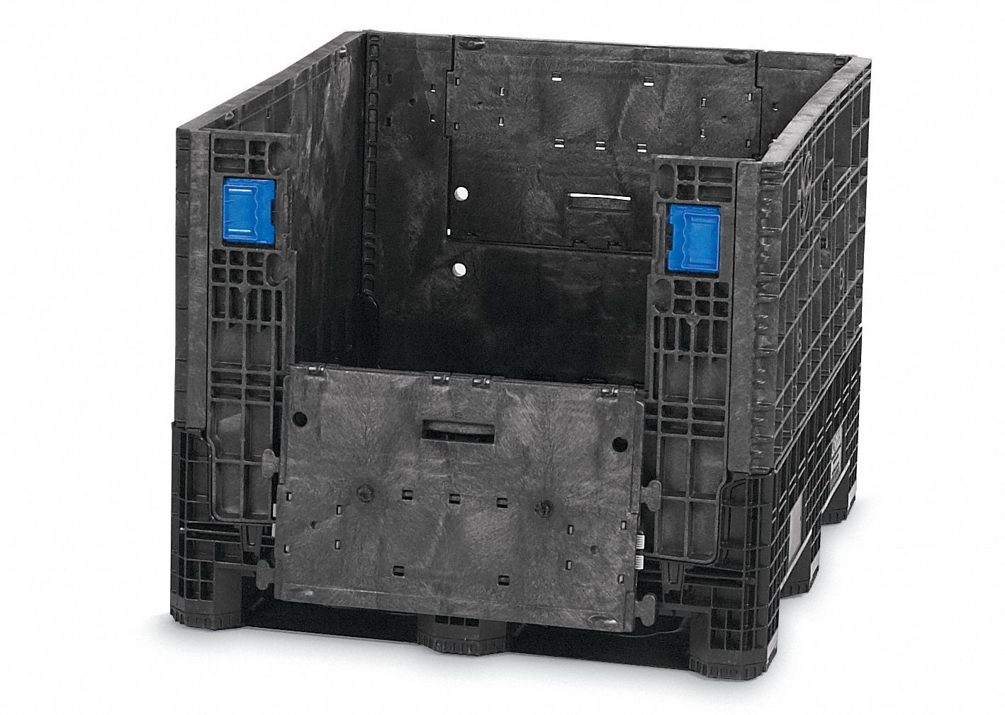 ORBIS Collapsible Bulk Container: 27.9 cu ft, 48 in x 40 in x 34 in, 4 ...