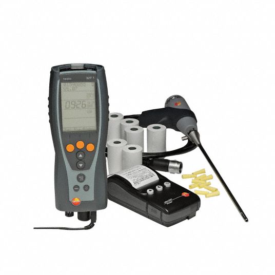 TESTO Combustion Analyzer Kit - 8YLL7|327 KIT 3 / 0563 3203 71 - Grainger