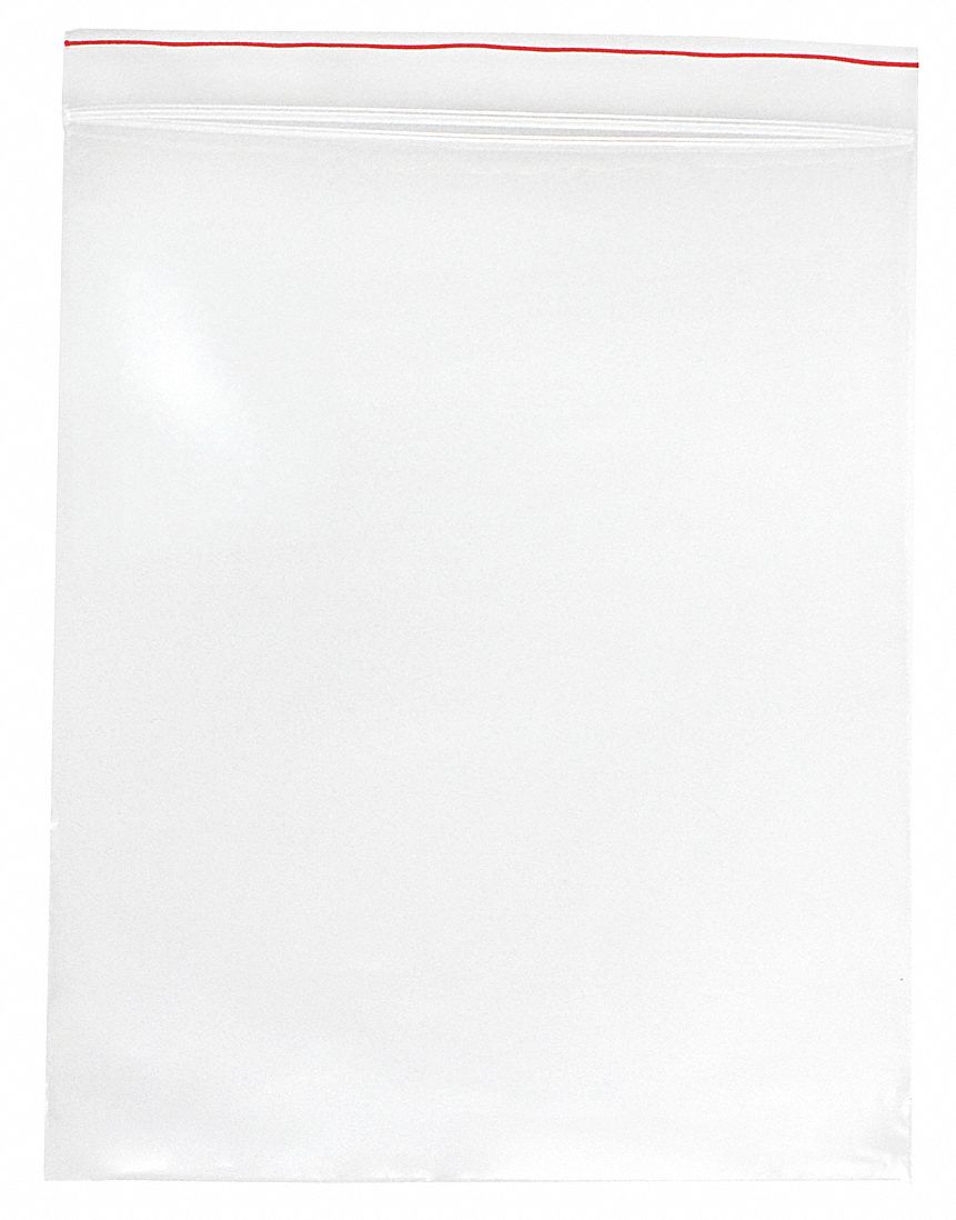 Reclosable Poly Bag, Zip Seal - Grainger