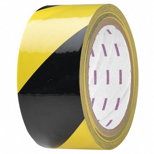 Safety Warning Tape, Striped - Grainger