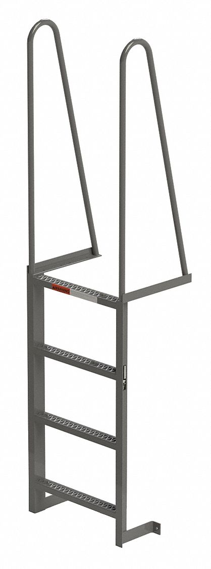 7 ft Overall Ht, 23.5 in Overall Wd, Fixed Ladder - 8ZCP7|MDT04 - Grainger