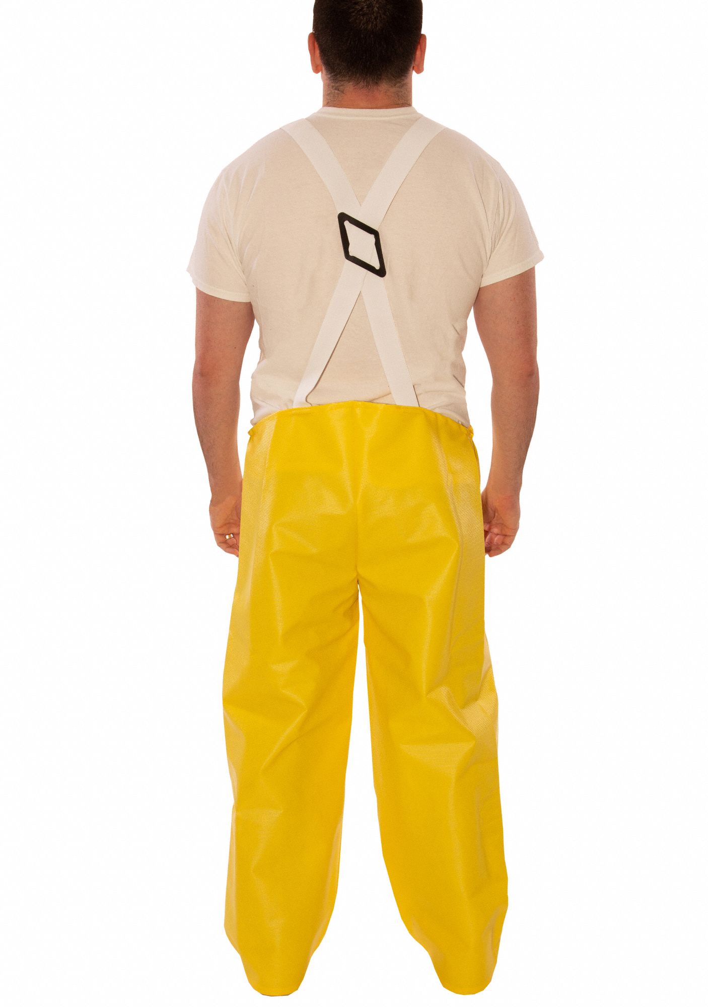 TINGLEY Rain Bib Overall: Heavy Duty PVC, S, Yellow, 28 in Inseam, 34 ...