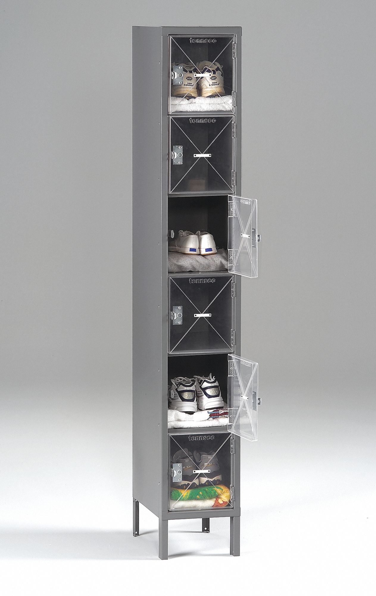 TENNSCO, 12 in x 12 in x 78 in, 6 Tiers, Box Locker - 8ZEF7|CBL6-121212 ...