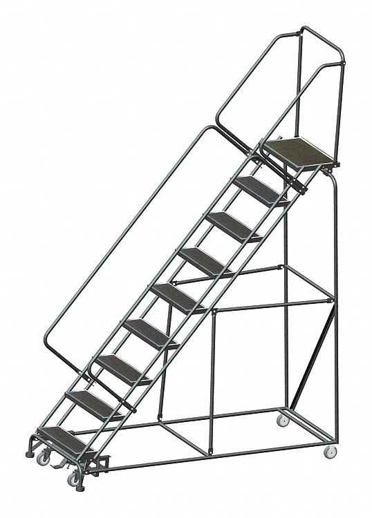 Slope Lockstep Roll Ladder,Steel,90 In.H - Grainger
