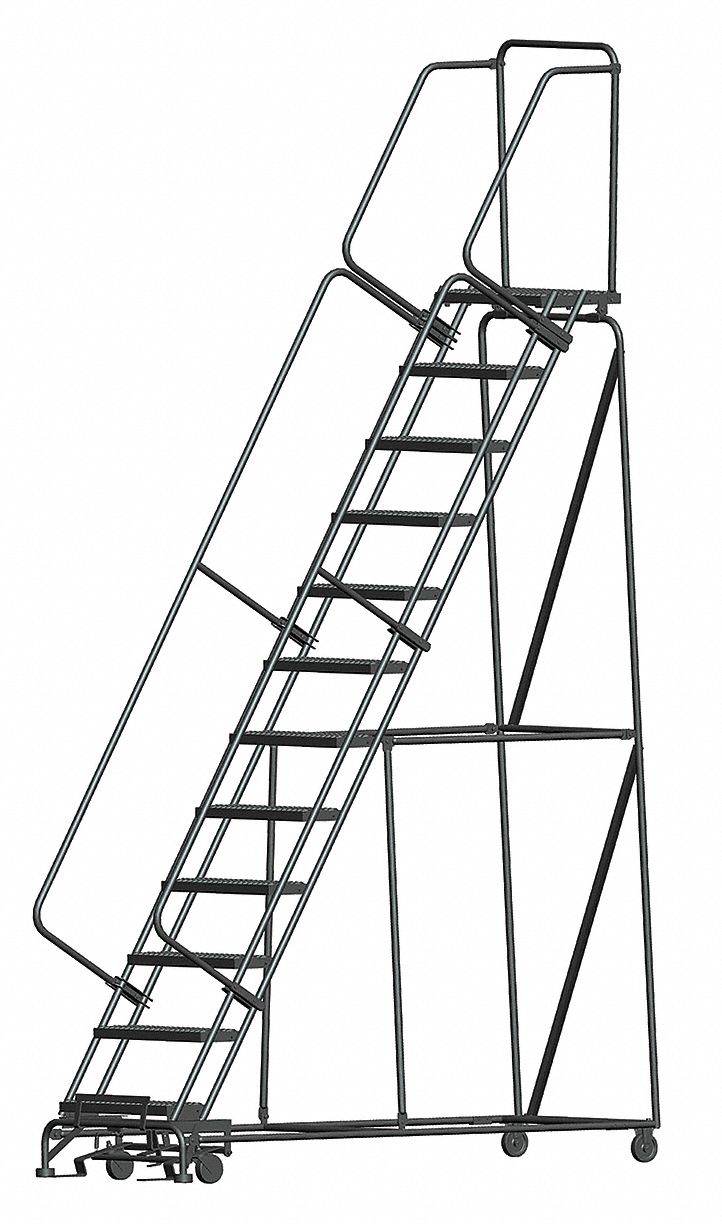 BALLYMORE, 10 ft Platform Ht, Unassembled, Rolling Ladder - 8ZFE1 ...