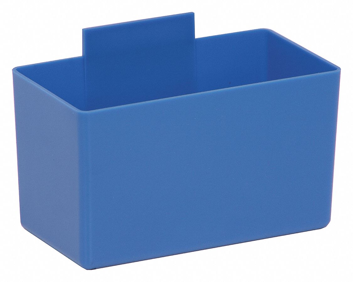 QUANTUM STORAGE SYSTEMS, 5 1/8 in x 2 3/4 in x 3 in, Blue, Bin Cups ... QUANTUM STORAGE SYSTEMS, 5 1/8 in x 2 3/4 in x 3 in, Blue, Bin Cups ...