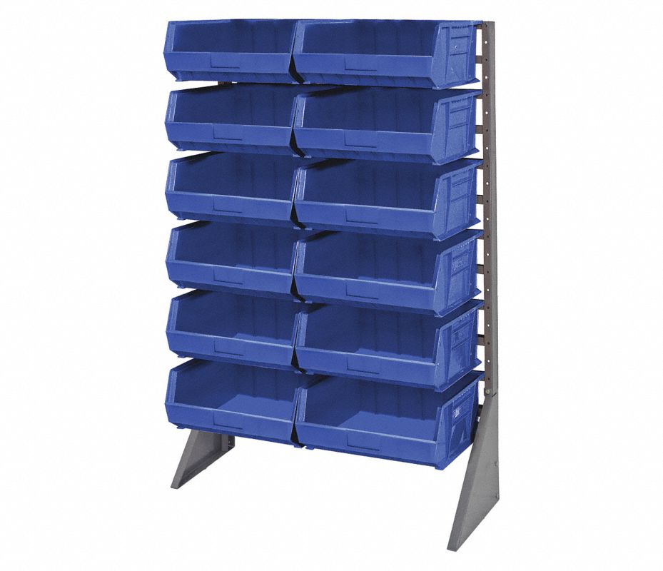 QUANTUM STORAGE SYSTEMS Rack Riel Gav,53",1Lad,Cap 600 lb,12 Gav ...