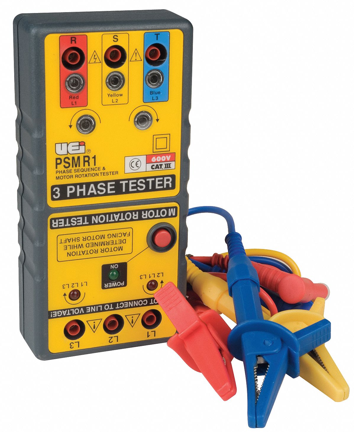 Phase Sequence Motor Rotation Tester, 100 to 600V AC Voltage Range ...