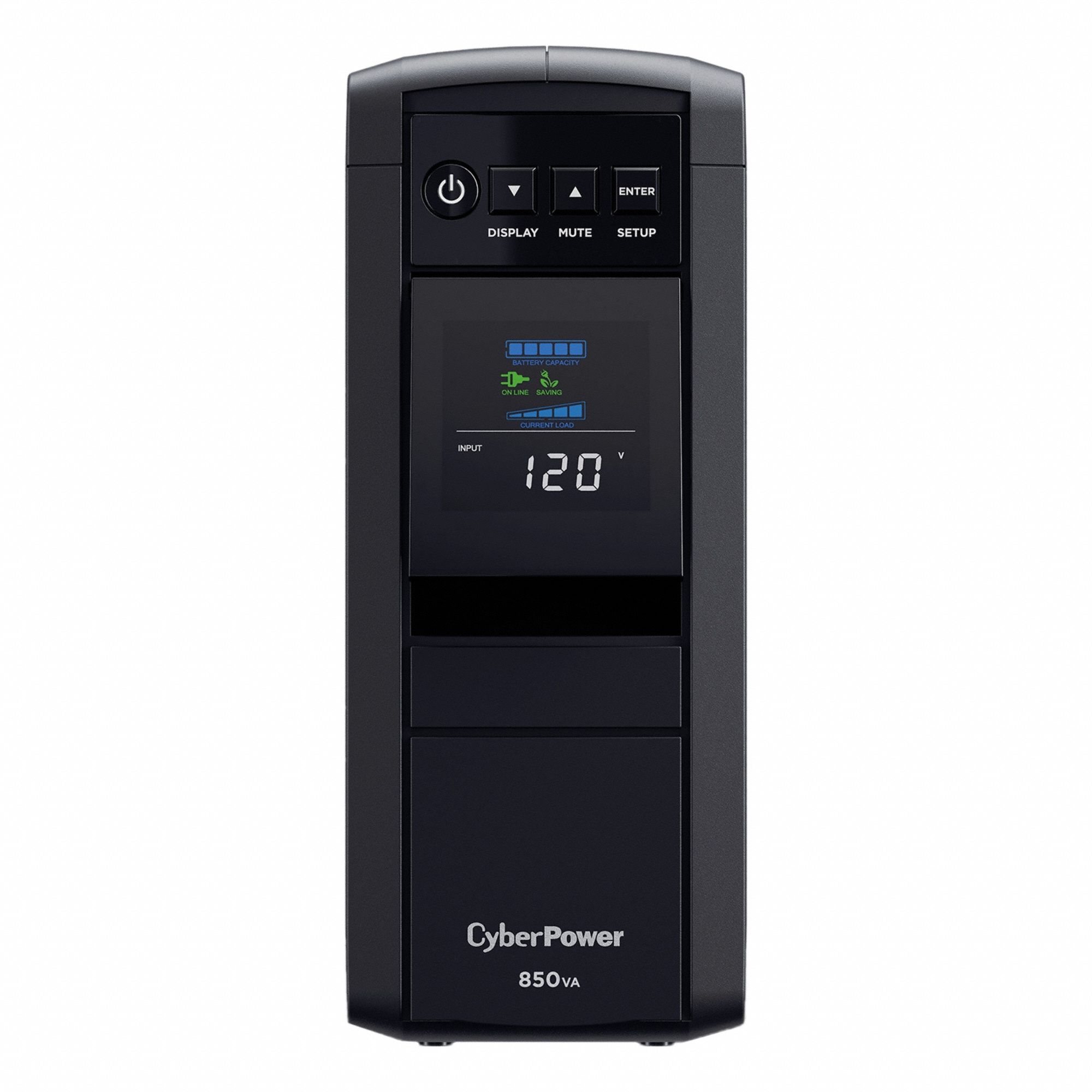 CYBER POWER, Single Phase, 850 VA Power Rating, UPS System - 832UP7 ...