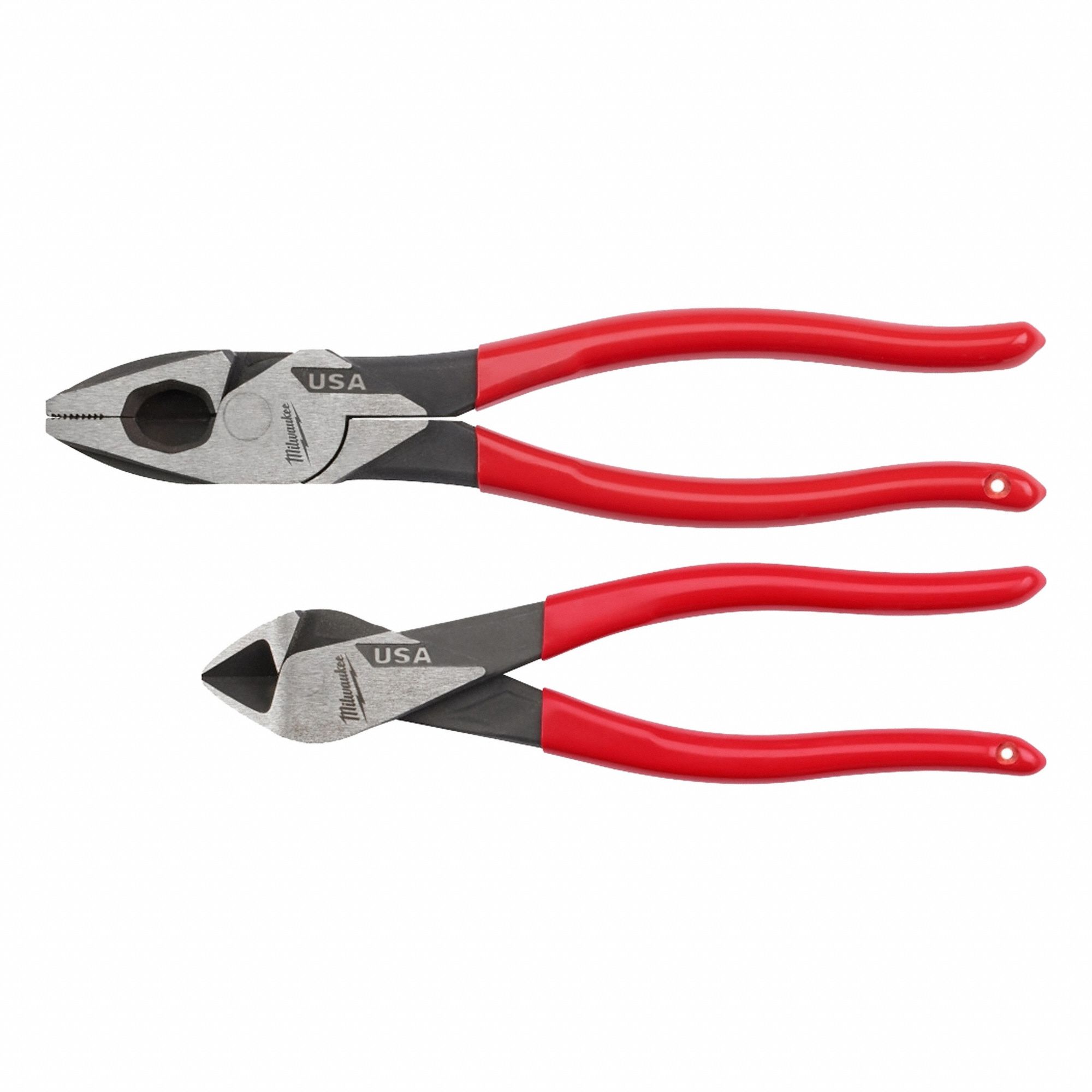 2 Pliers, Dipped Cushion Grip, Plier Set - 896H91|MT500-2 - Grainger