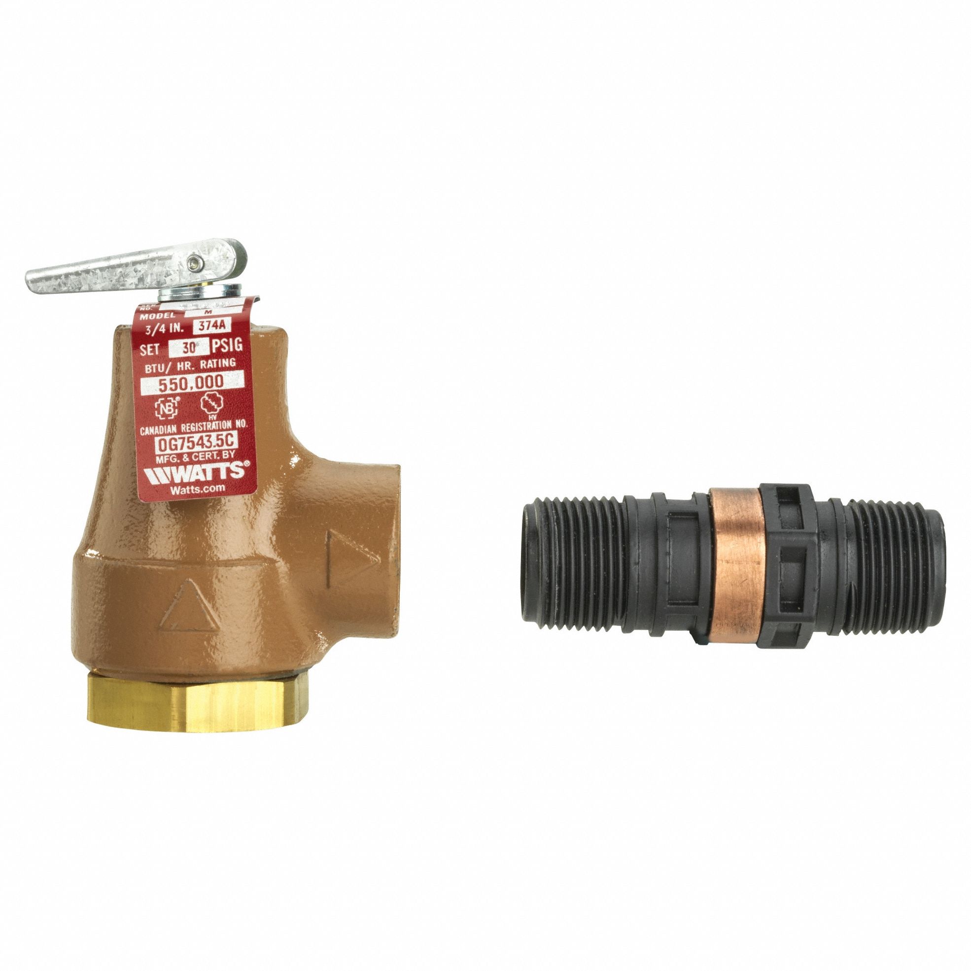 temperature and pressure relief valve - Grainger