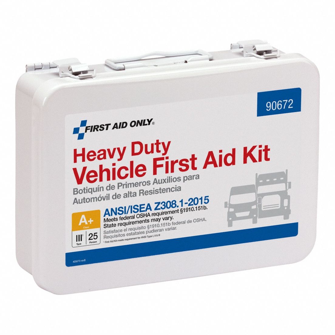 FIRST AID ONLY, 114 Components, ANSI/ISEA Z308.1-2015, First Aid Kit ...