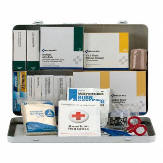 FIRST AID ONLY, 279 Components, ANSI/ISEA Z308.1-2015, First Aid Kit ...
