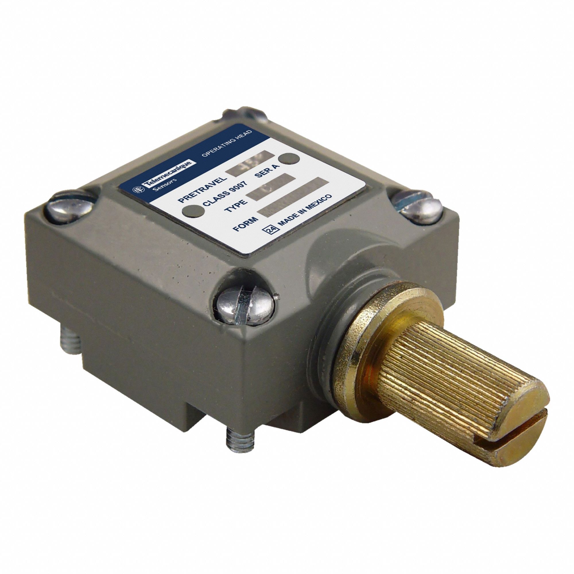 TELEMECANIQUE SENSORS, Plunger Actuator, Metallic, Plug-In Limit Switch ...