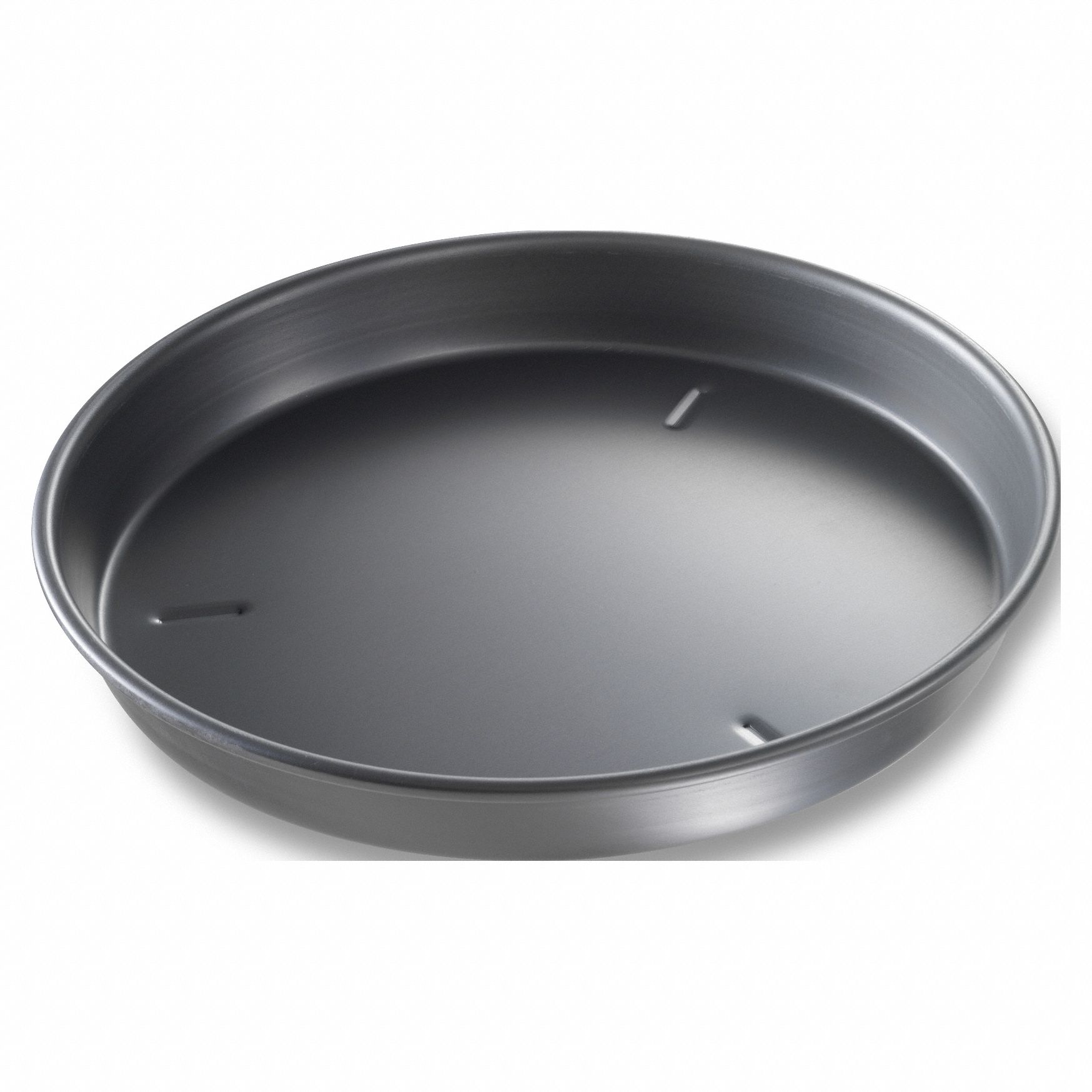 CHICAGO METALLIC, 12 in Overall Dia, Anodized Aluminum, Pizza Pan ...