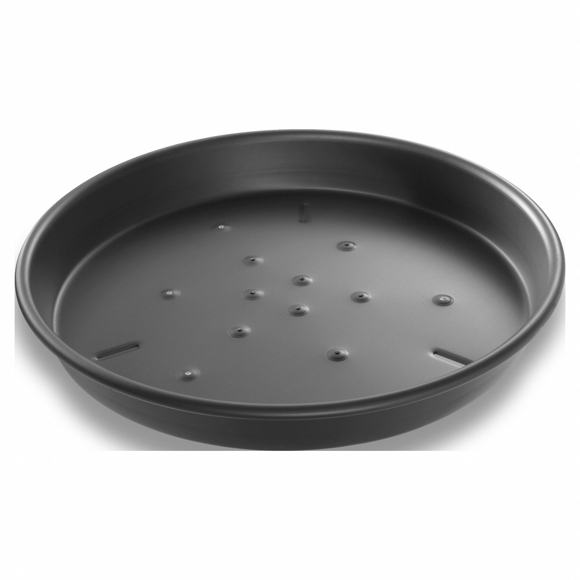 CHICAGO METALLIC, 12 in Overall Dia, Anodized Aluminum, Pizza Pan ...