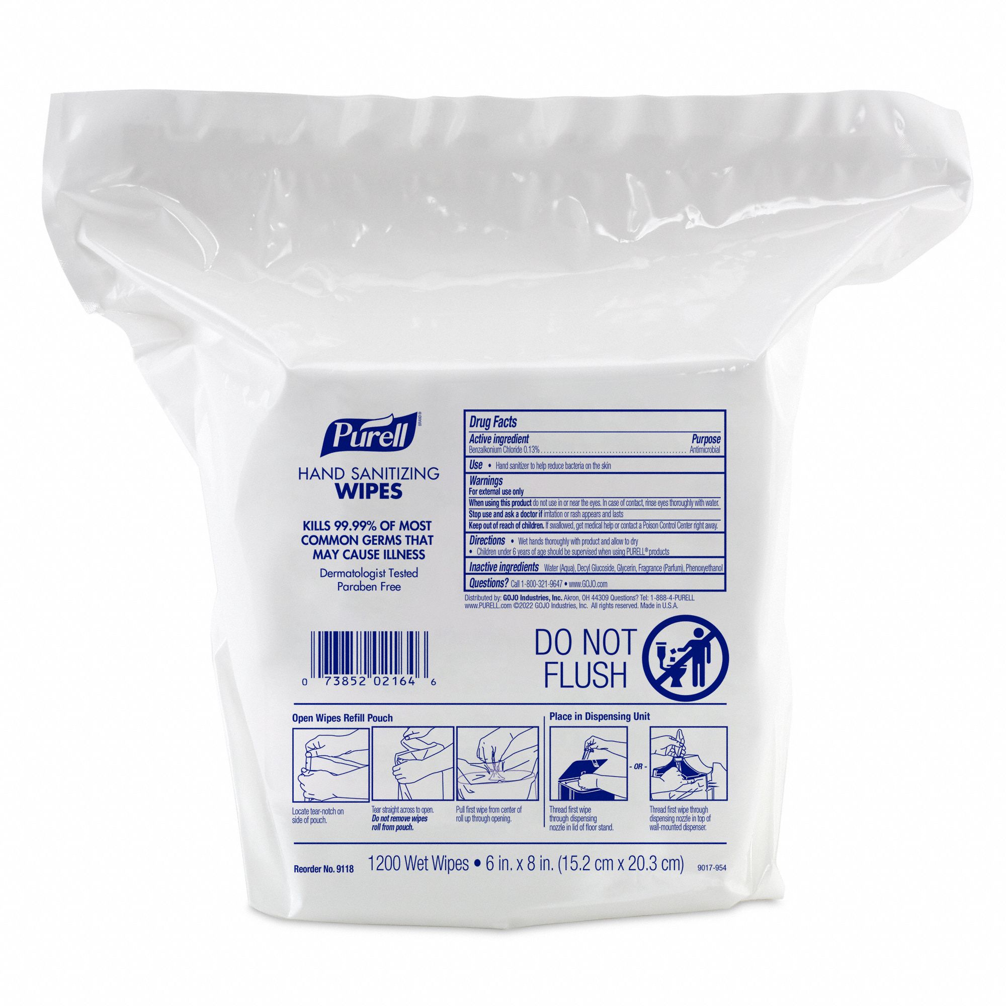 PURELL, Soft Pack, 1,200 Wipes per Container, Hand Sanitizer Wipes ...
