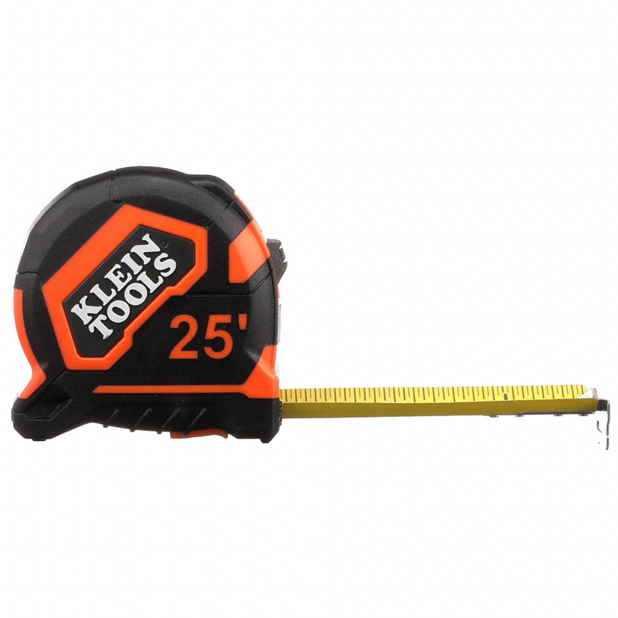 KLEIN TOOLS Tape Measure: 25 ft Blade Lg, 1 in Blade Wd, in./ft ... KLEIN TOOLS Tape Measure: 25 ft Blade Lg, 1 in Blade Wd, in./ft ...