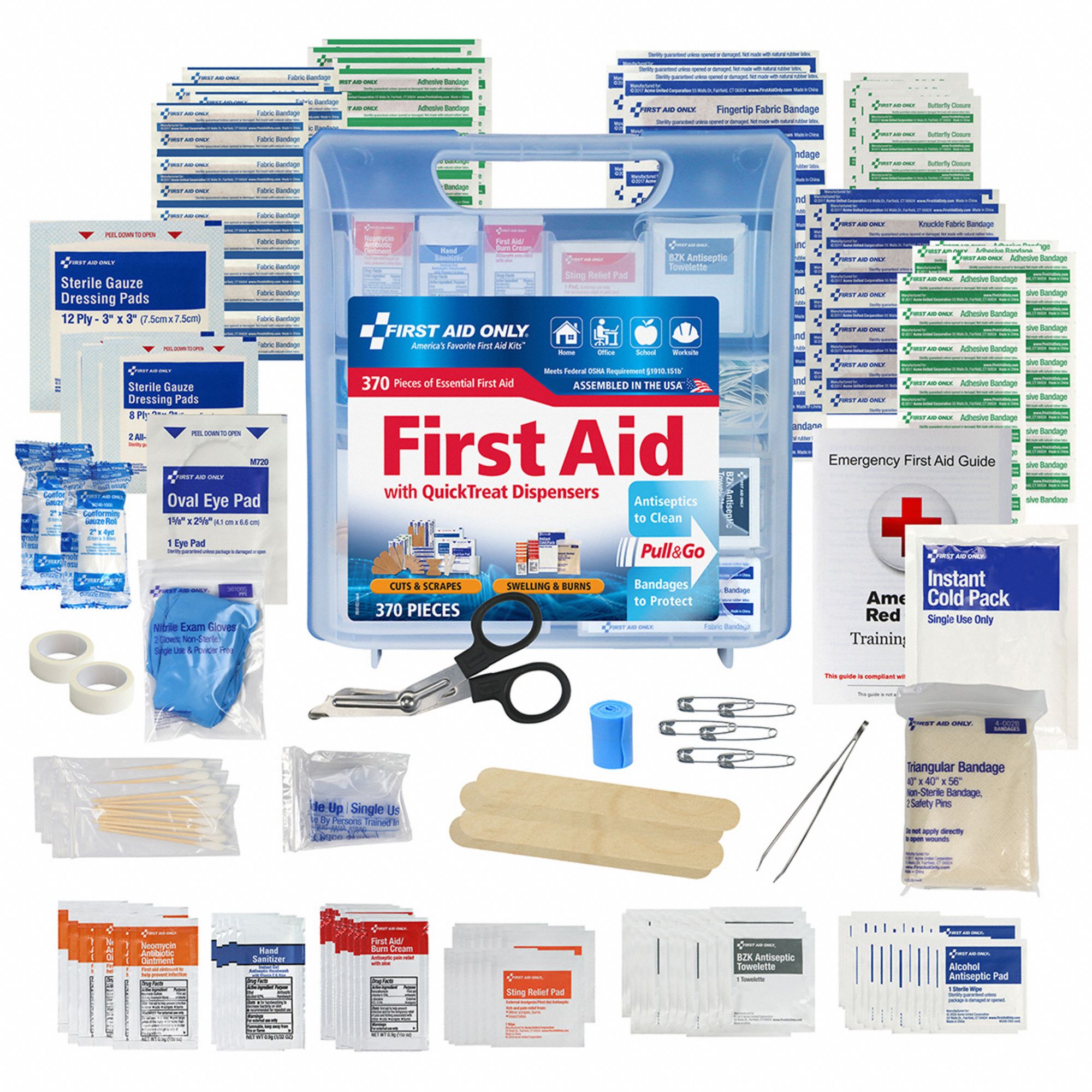 FIRST AID ONLY, Gen Purpose, 50 People Served, First Aid Kit and ...