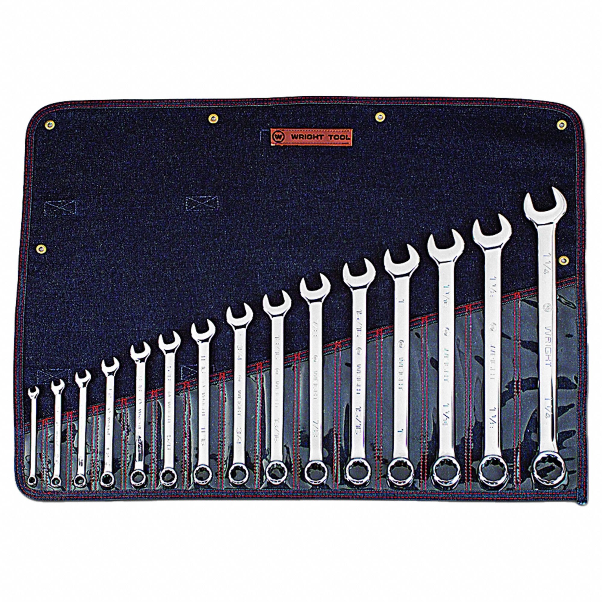 WRIGHT, Steel, Full Polish, Wrench Set - 813YE4|915 - Grainger