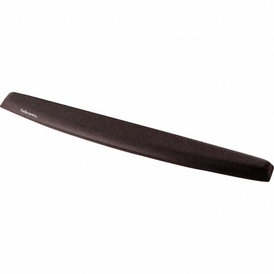 FELLOWES, Black, Fabric/Memory Foam, Wrist Rest - 22W819|9178201 - Grainger
