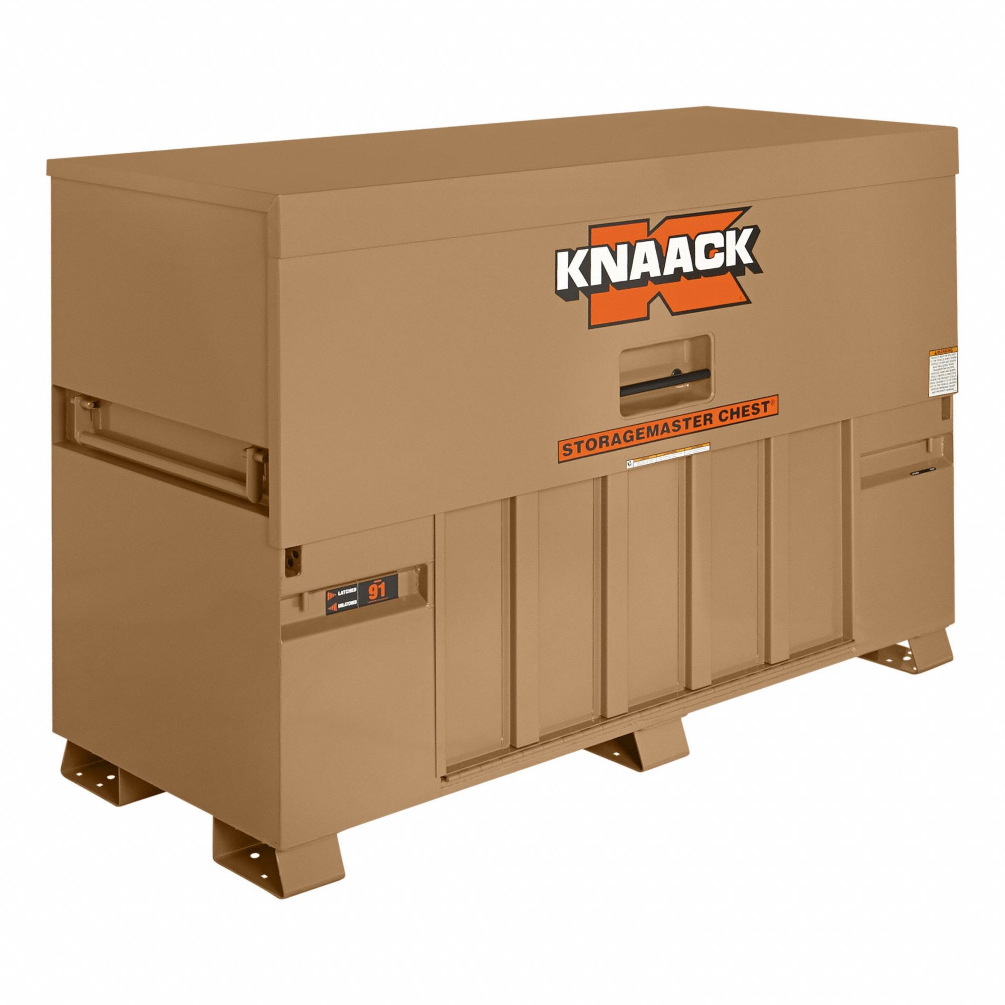 KNAACK, 72 in W x 30 in D x 49 in H, 57.5 cu ft, Piano-Style Jobsite ...