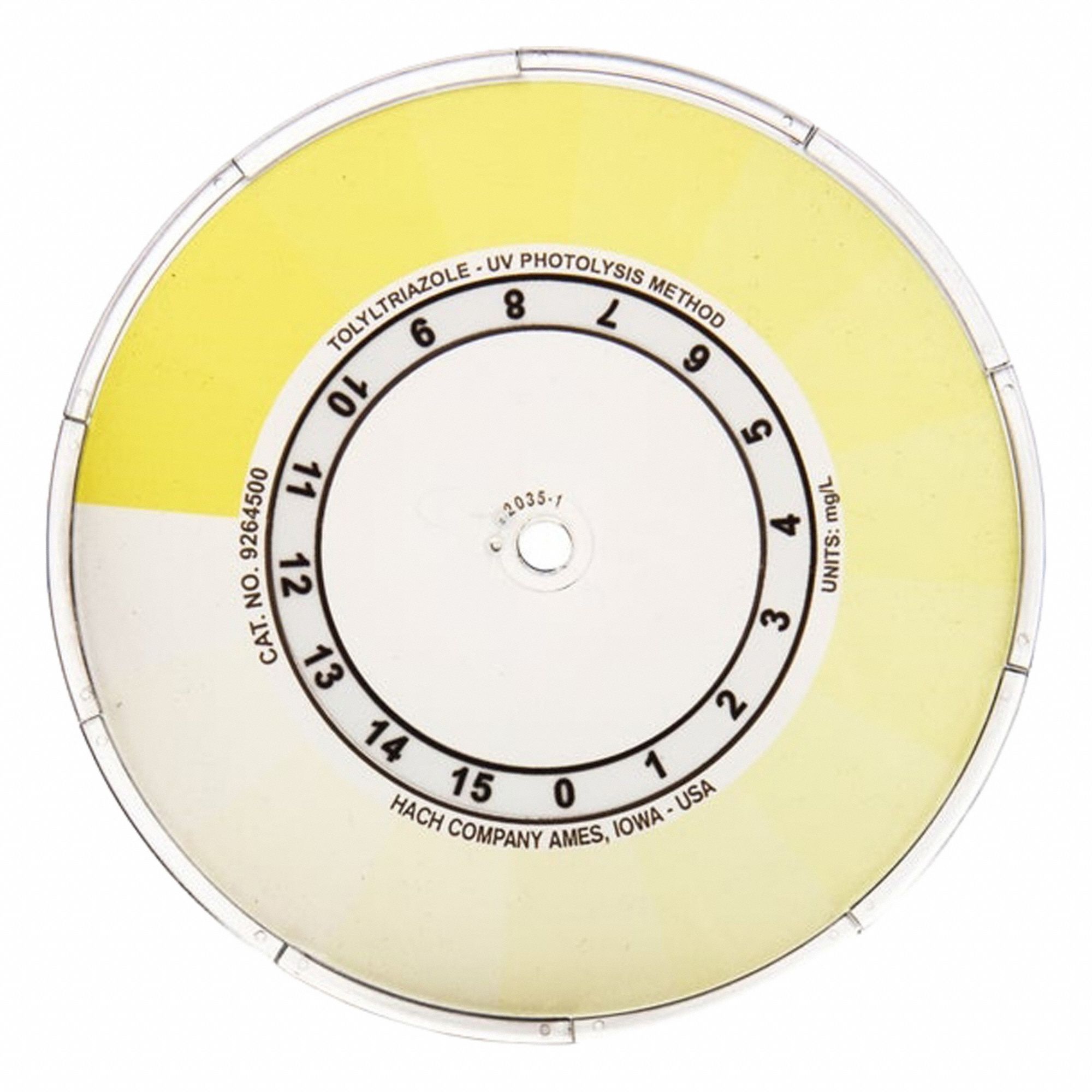 HACH, 2 to 15 mg/L TZ-1, 9264500, Color Disc - 897YA3|9264500 - Grainger