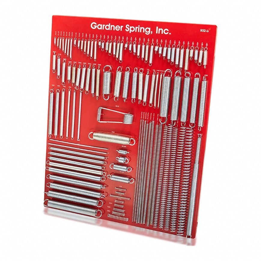 Carbon Steel, 600 Pieces, Compression/Die Spring Assortment - 3HPU8 ...
