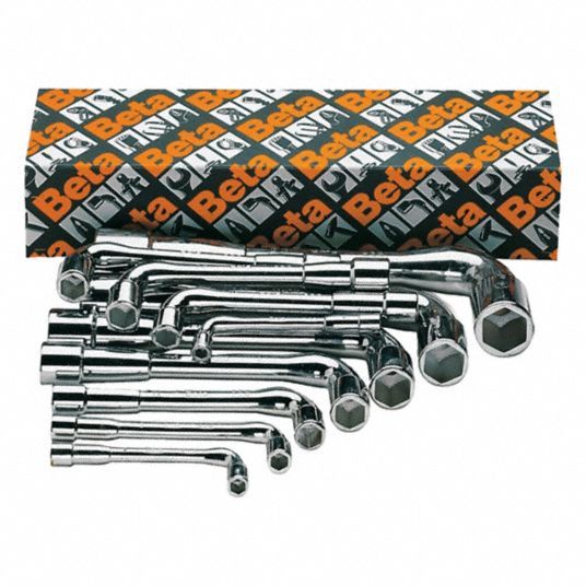 BETA, 6-Point, 11 5/8 in Overall Lg, Socket End Wrench Set - 420U60|933 ...