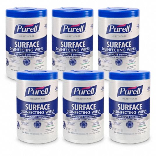PURELL, Canister, 110 ct Container Size, Surface Disinfecting Wipes ...
