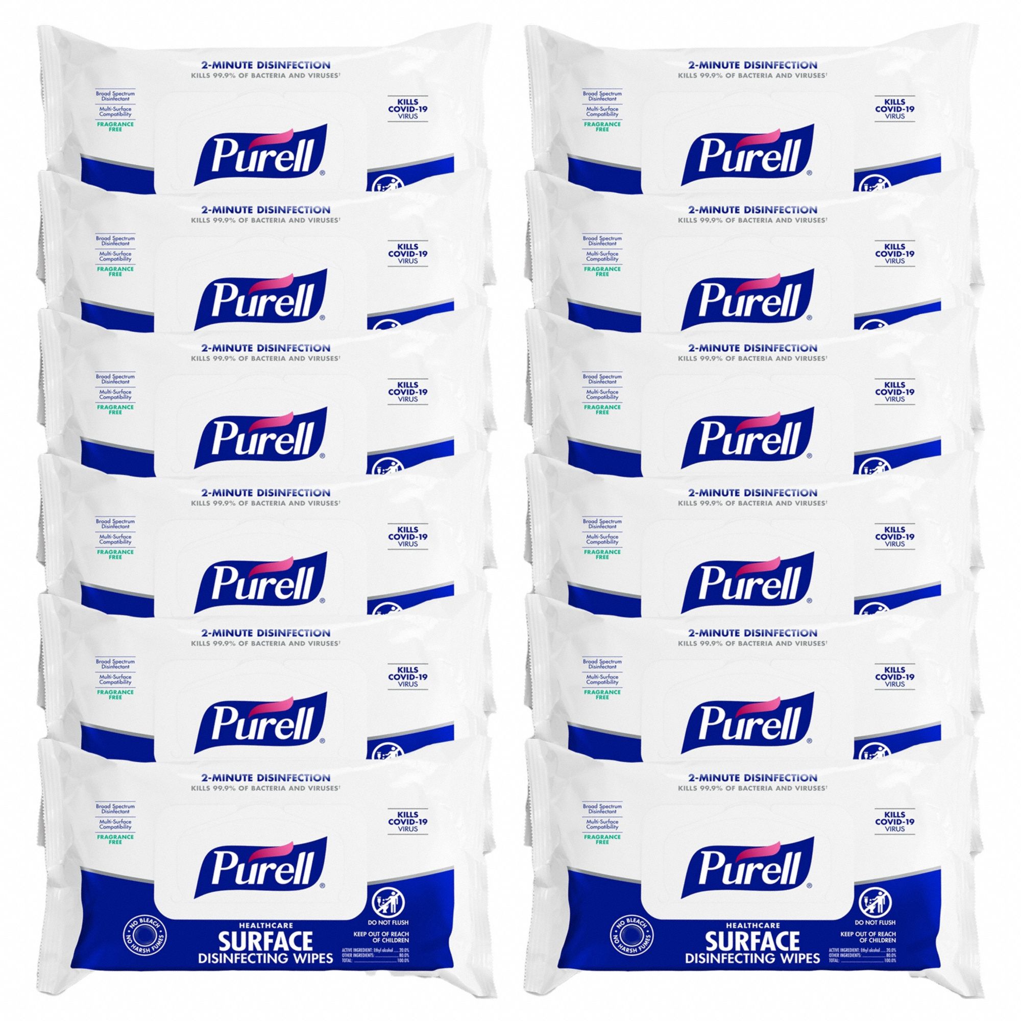 PURELL, Soft Pack, Ready to Use, Surface Disinfecting Wipes - 800D09 ...