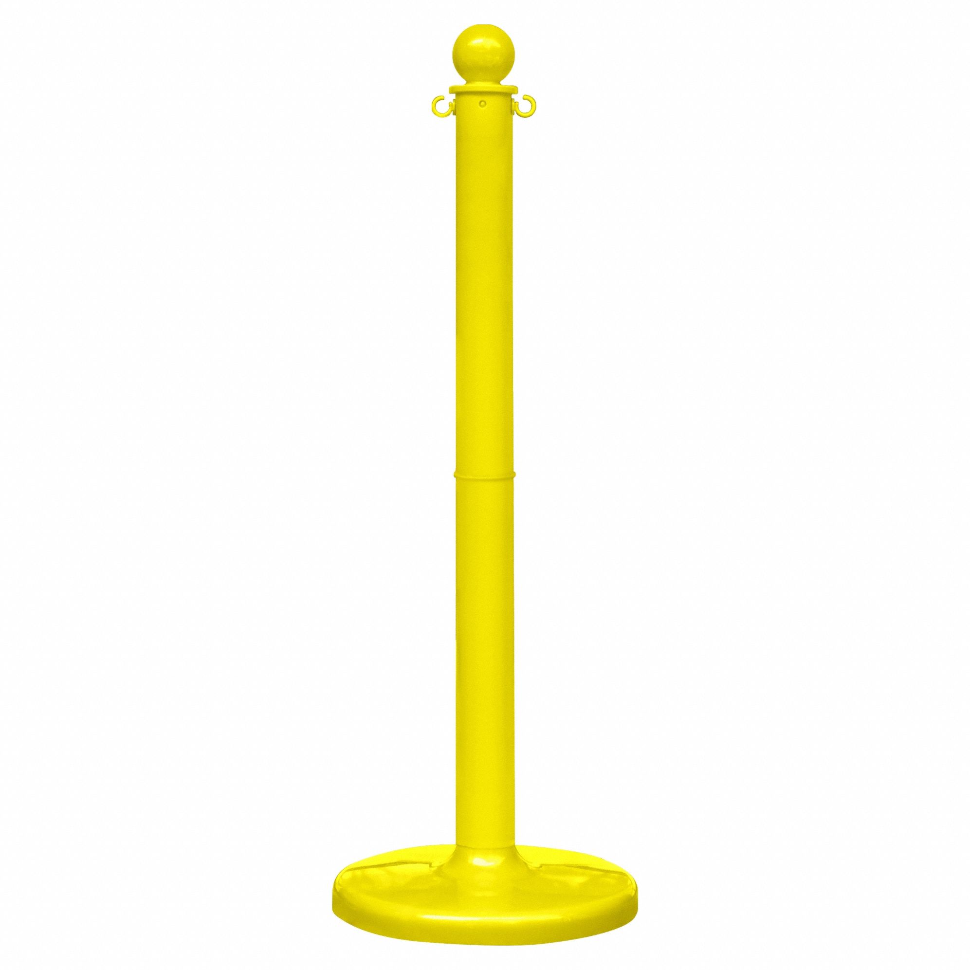 40 in Overall Ht, Yellow, Medium Duty Stanchion - 52YA69|93702 - Grainger