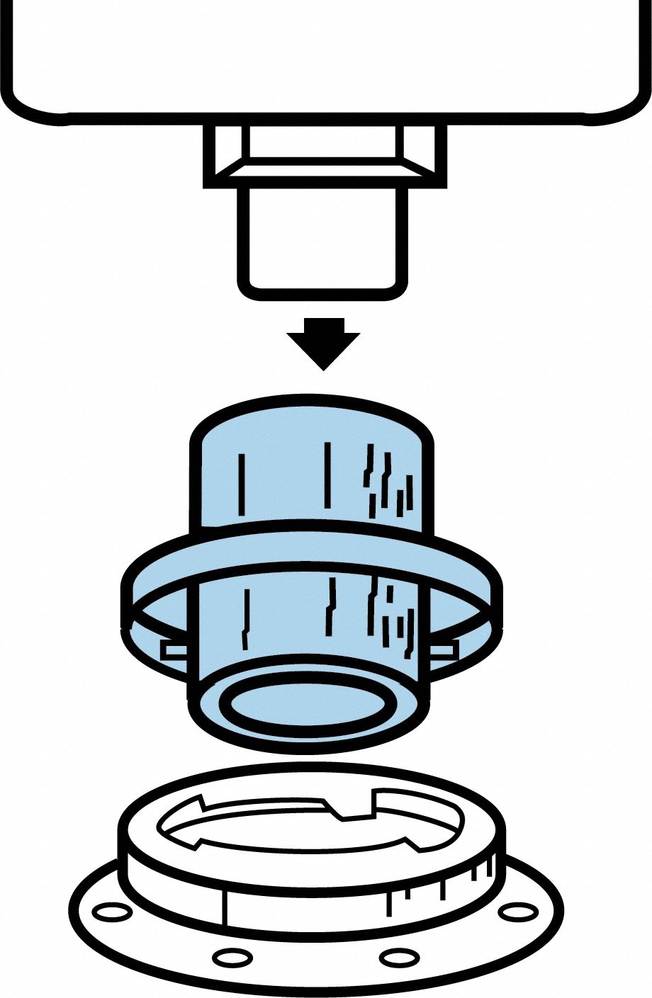 PARKER, 1" NPT Inlet, 1 in Flange Outlet, Breather Adapter - 879AT6 ...
